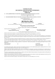 Humana - Annual Reports (10-K)