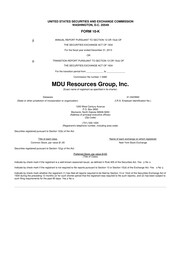 MDU Resources - Annual Reports (10-K)