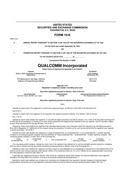 QUALCOMM - Annual Reports (10-K)