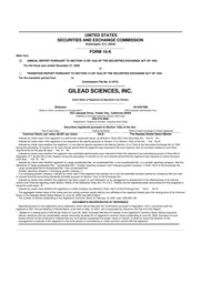 Gilead Sciences - Annual Reports (10-K)