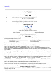 Intuit - Annual Reports (10-K)