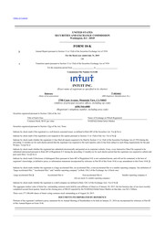 Intuit - Annual Reports (10-K)