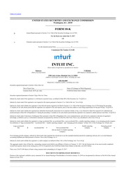 Intuit - Annual Reports (10-K)