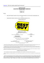 Best Buy - Annual Reports (10-K)