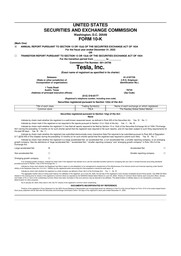 Tesla - Annual Reports (10-K)