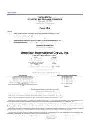 American International Group - Annual Reports (10-K)