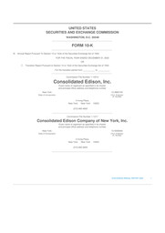 Consolidated Edison - Annual Reports (10-K)