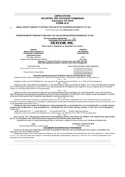 DexCom - Annual Reports (10-K)