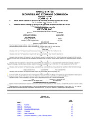 DexCom - Annual Reports (10-K)