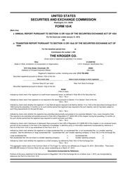 Kroger - Annual Reports (10-K)