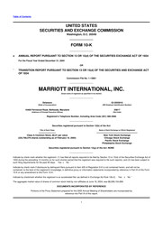 Marriott International - Annual Reports (10-K)