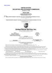 United Parcel Service - Annual Reports (10-K)
