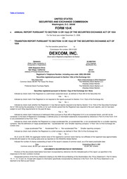 DexCom - Annual Reports (10-K)