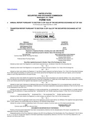 DexCom - Annual Reports (10-K)