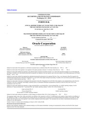 Oracle - Annual Reports (10-K)