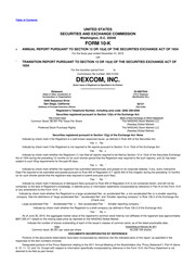 DexCom - Annual Reports (10-K)