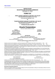 Oracle - Annual Reports (10-K)