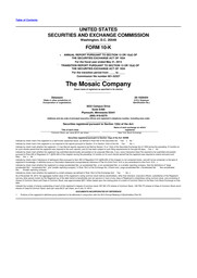 The Mosaic Company - Annual Reports (10-K)