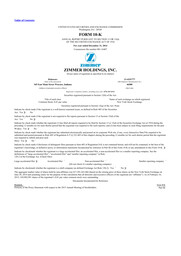 Zimmer Biomet - Annual Reports (10-K)