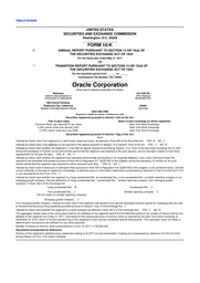 Oracle - Annual Reports (10-K)