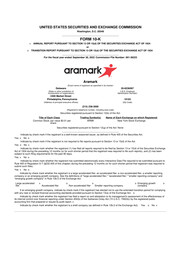 Aramark - Annual Reports (10-K)