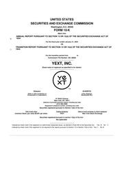 Yext - Annual Reports (10-K)