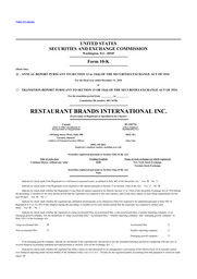 Restaurant Brands International - Annual Reports (10-K)