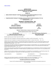 Marriott International - Annual Reports (10-K)
