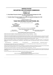 Take-Two Interactive - Annual Reports (10-K)
