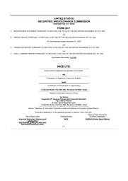 NICE - Annual Reports (20-F)