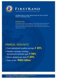 FirstRand - Financial Statements