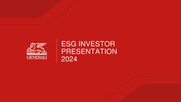 Generali - ESG Reports
