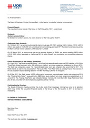 UOB - Financial Statements