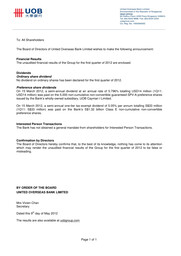 UOB - Financial Statements