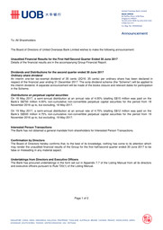 UOB - Financial Statements