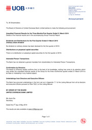 UOB - Financial Statements