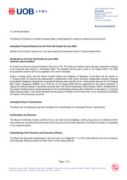 UOB - Financial Statements
