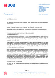 UOB - Financial Statements