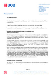 UOB - Financial Statements