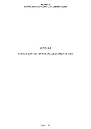Renault - Financial Statements