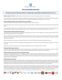 Hindustan Unilever - Financial Statements