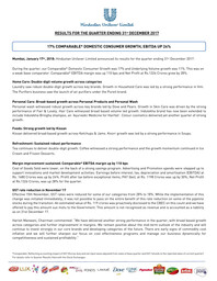 Hindustan Unilever - Financial Statements
