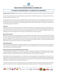 Hindustan Unilever - Financial Statements