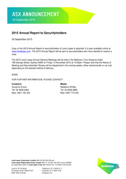 Lendlease Annual Reports