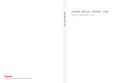 Canon - Annual Reports