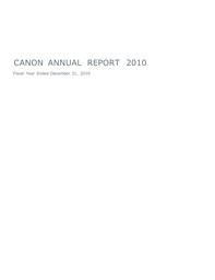 Canon - Annual Reports