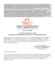 Alibaba - Financial Statements
