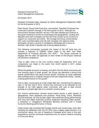 Standard Chartered - Financial Statements