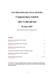 Computershare - Financial Reports