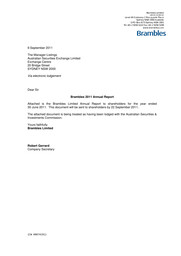 Brambles - Annual Reports